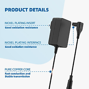Charger for Aiper Seagull 600 1000 HJ1102 AIPURY1500, for Cordless Pool Cleaner Charger Smart Pool Cleaner Charger Pool Cleaner Charger Cord, 12.6V 2-Pin AC/DC Adapter