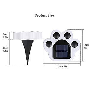 ComeHome Solar Lights for Outdoor Garden, LED Outdoor Ground Lights for Pathway, Lawn, Yard, 2 Pack Step Light for Landscape, Decks Decorations, Wall Lights, Fence Lights (Warm Light)