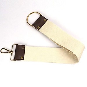 Razor Canvas Strop Sharpening Cloth Strop Sharpener Polishing Belt with Buckle Barber Shaver Polishing Cloth for Barber Shop