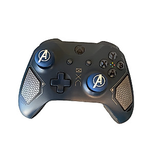 Esports Discounts Marvel Comics Controller Thumb Grip Silicone Caps Compatible for Playstation PS5 PS4 PS4 Pro Slim PS3 PS2 Xbox One Series S X Switch Pro Controller - Avengers - Two Controller Pack