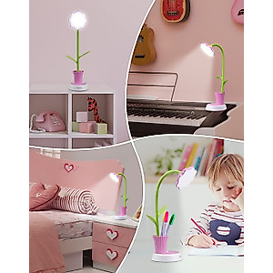 OCOOPA Kids Desk Lamp for Girls, Pink (Pink)