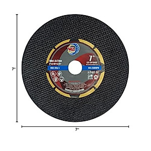 WA 10PACK - 7”x1/16"x7/8" Cutting Wheel for Metal & Stainless Steel, Cut-Off Discs Used On Angle Grinder, Diameter 7 inch, Arbor 7/8 inch, Aggressive Cut