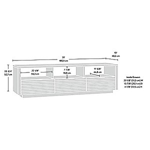 Sauder Harvey Park Credenza with Drawers, for TVs up to 70", Raven Oak Finish