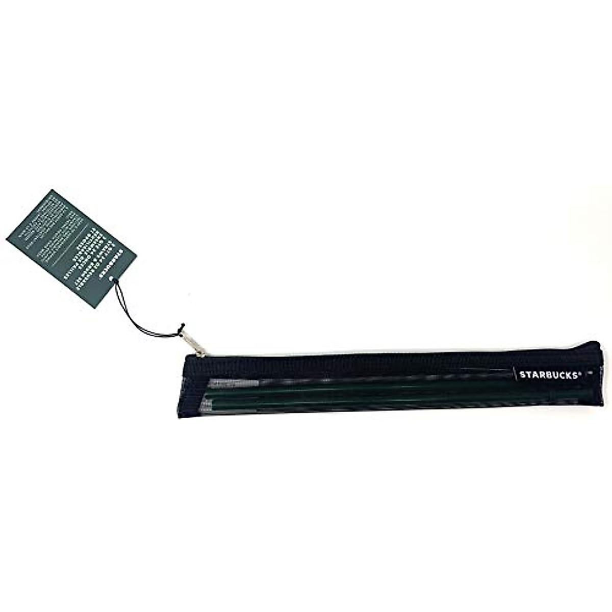 Starbucks Venti (24 fl oz) Cold Cup Two Reusable Straws and Brush Set with Mesh Bag