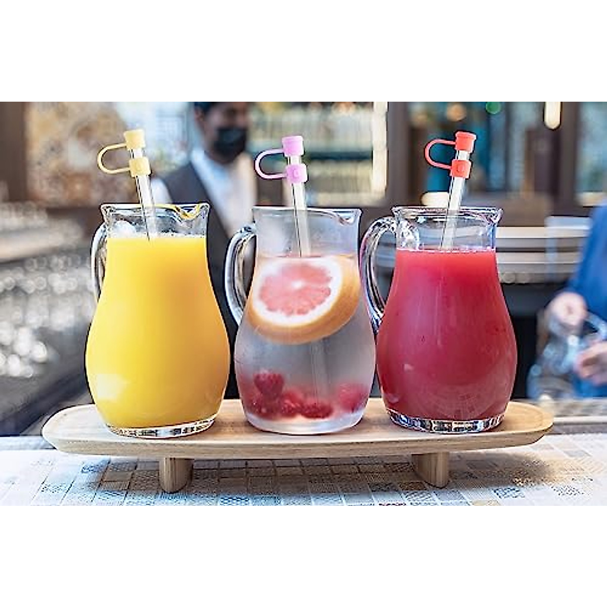 GLBEAR 8Pcs Silicone Straw Tips Cover Compatible with Stanley 30&40 Oz Tumbler, 10mm/0.4in Cloud Shape Straw Covers Cap,Straw Protectors, Straw Tip Covers for Stanley Cups Accessories