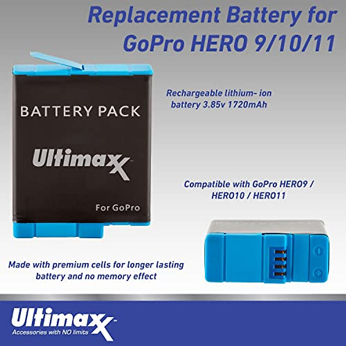 Ultimaxx Premium Bundle + GoPro HERO11 (Hero 11) SanDisk Ultra 64GB microSD Memory Card, Replacement Battery, 40M Underwater LED Light w/Bracket, Housing & Much More (31pc Bundle) Black