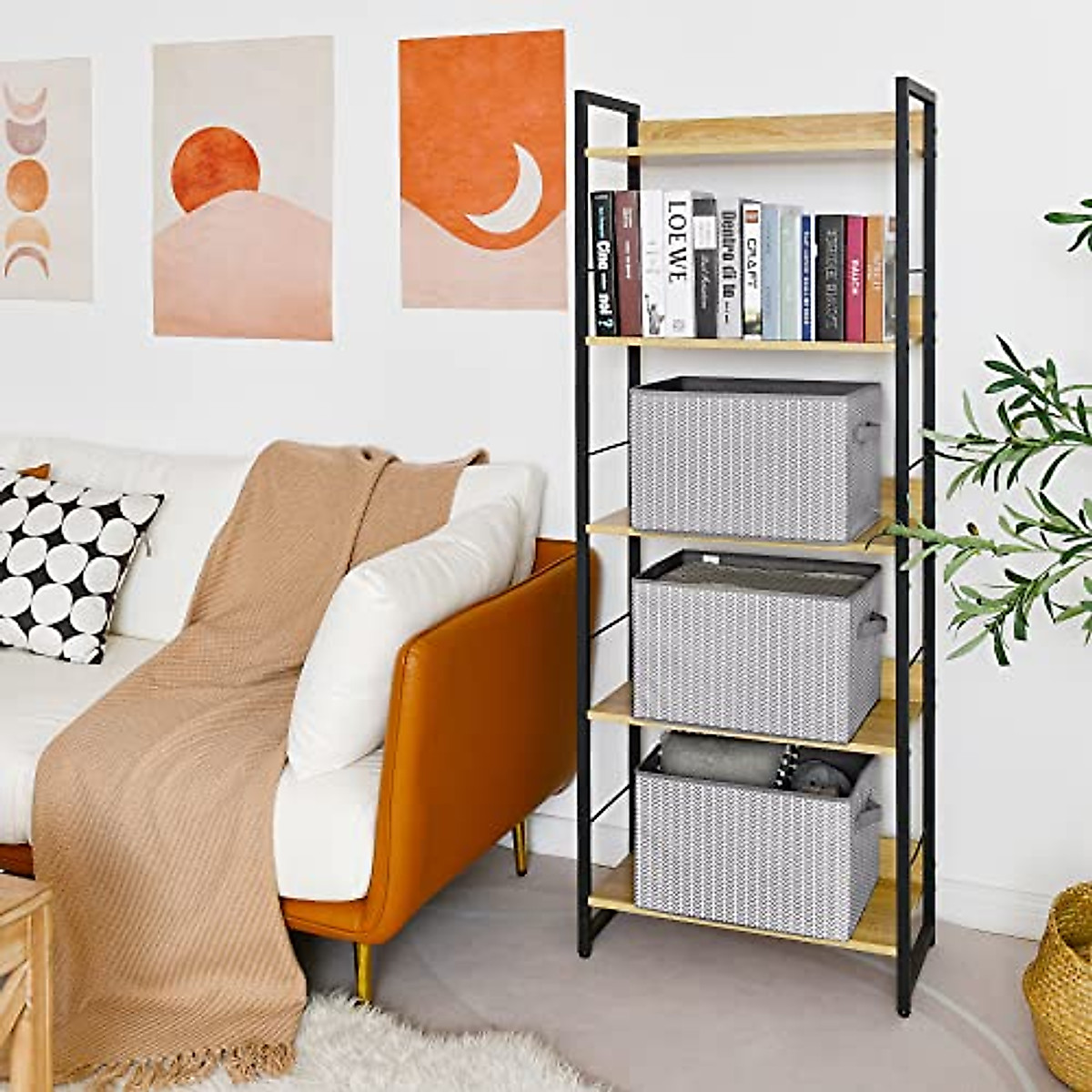 GRANNY SAYS Bundle of 1-Pack Extra Large Rectangle Storage Bins & 3-Pack Rectangle Storage Bins for Closet