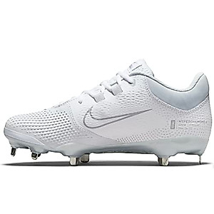 Nike Hyperdiamond 4 Pro Women's Softball Cleat SZ 8 White/Grey