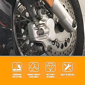 RANSOTO Front Brake Caliper Pads Set Compatible with Yamaha Banshee Grizzly Big Bear Blaster Bruin Kodiak Raptor Warrior Bear Tracker 200 250 350 400 450 660 Replace 5LP-2580T-00-00 Right & Left