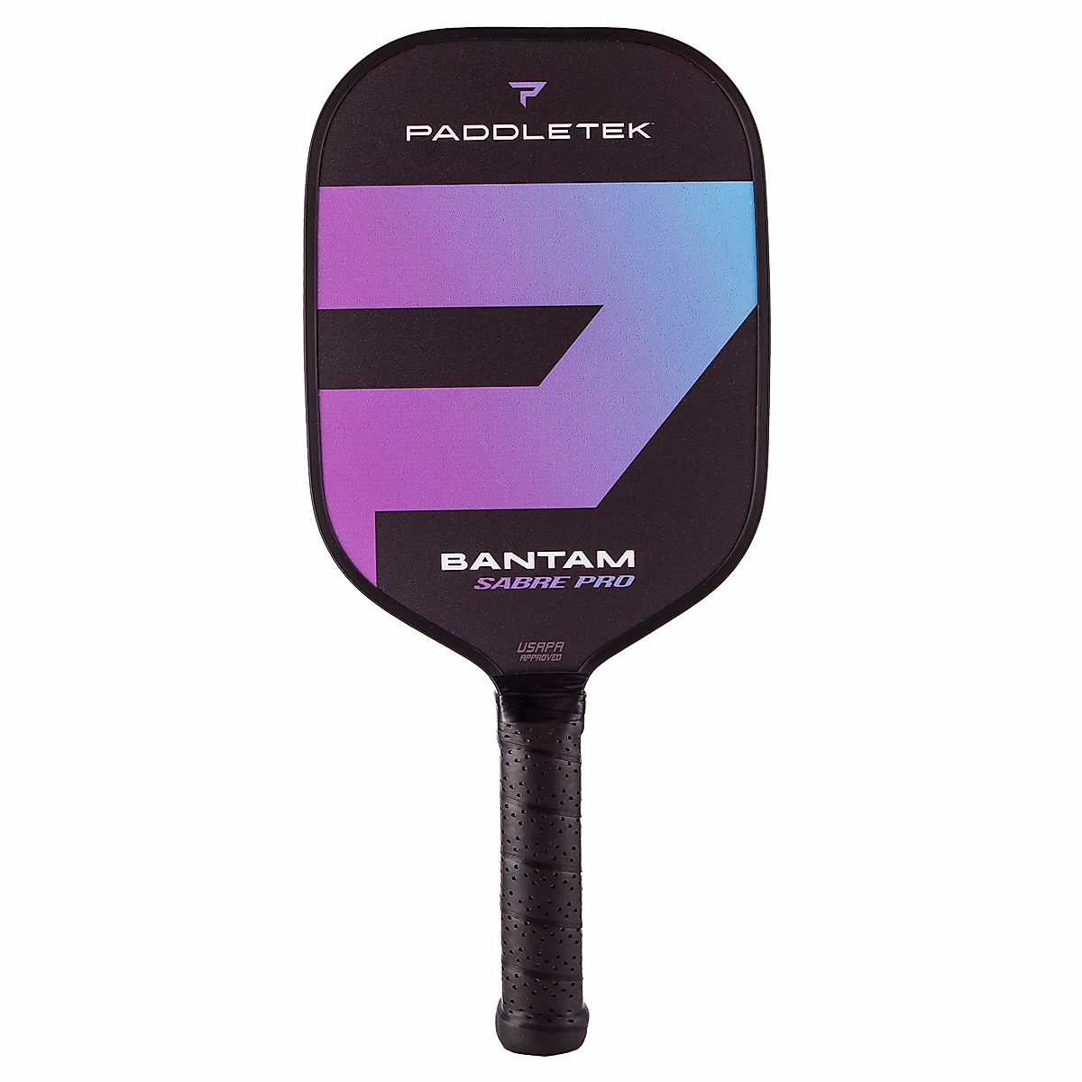 Paddletek Bantam Sabre Pro - Professional Pickleball Paddles with Honeycomb Core - Polycarbonate Surface, Graphite PolyCore & High Tack Performance Grip - USAPA Approved (Purple)