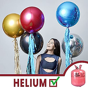 PartyWoo Red and Gold Balloons 50 pcs and Ruby Red Foil Balloons 6 pcs