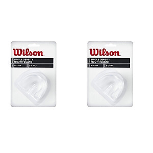 Wilson Single Density Youth Mouth Guard (2 Pack)