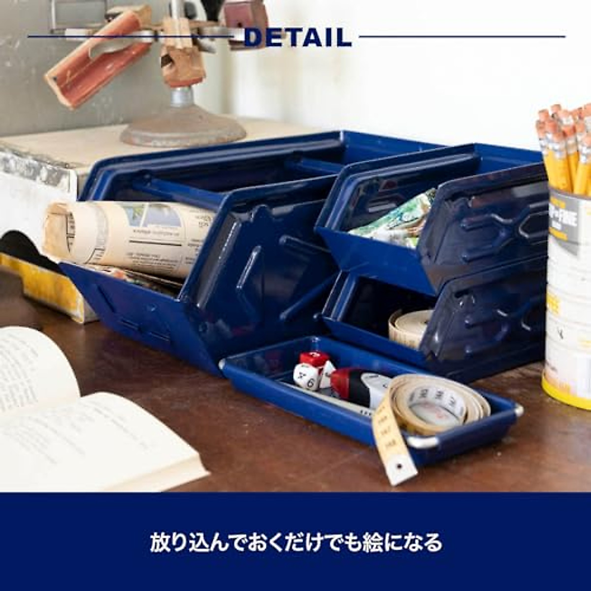 Dulton CH15-H529RW Mini Parts Box, RAW, Comfortable Easy Storage, Parts Stocker, Container Box, Storage Box, Height 3.0 inches (75 mm), Width 3.9 inches (100 mm), Depth 6.3 inches (160 mm)