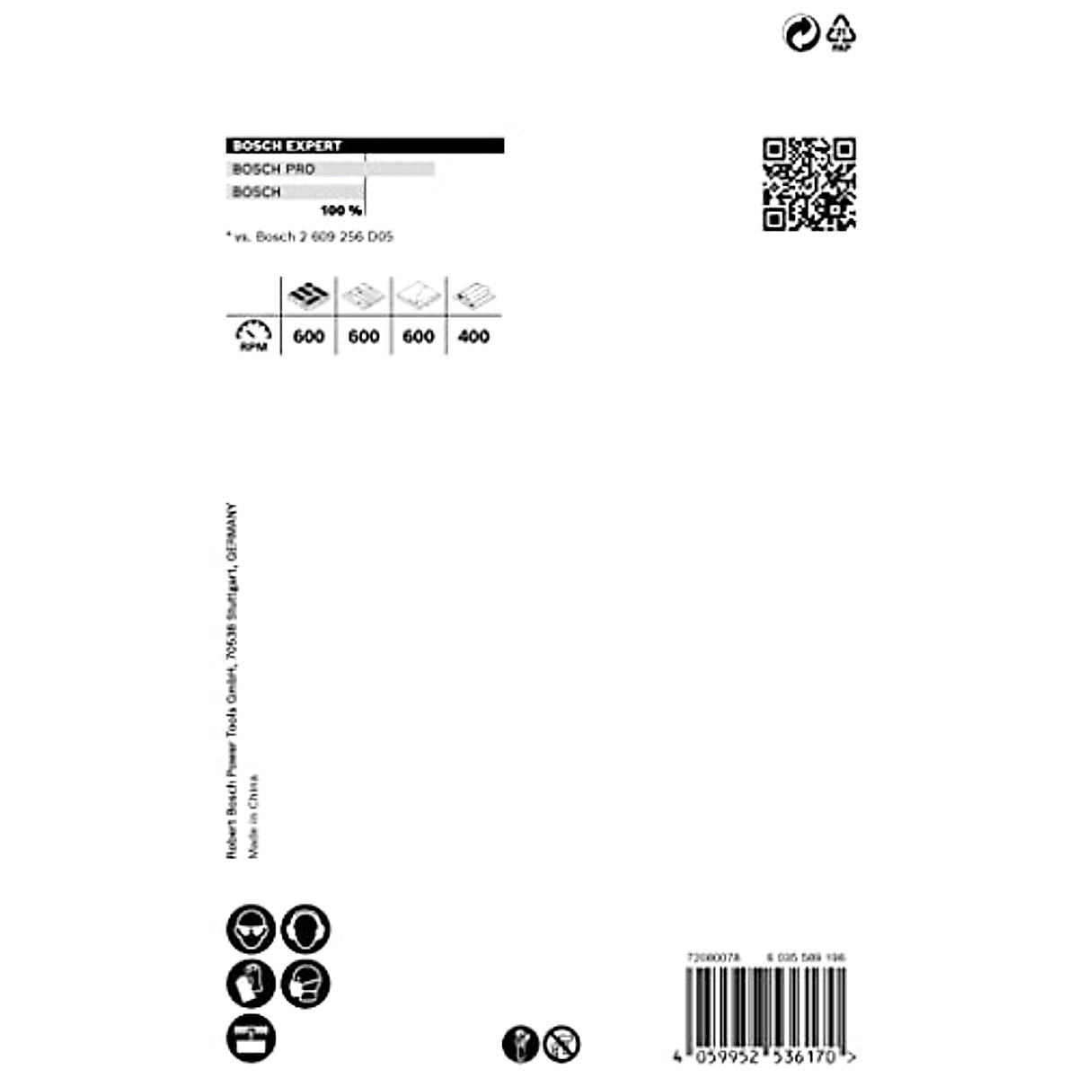 Bosch Professional 1x Expert Construction Material Hole Saw (Ø 70 mm, Accessories Rotary Impact Drill)