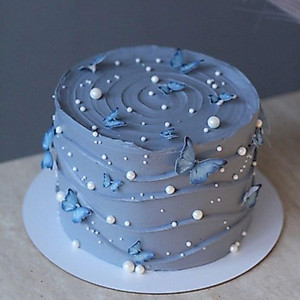 Edible Sprinkles for cake decorating, 7 ounces White Pearl Sugar Candy cupcake, cookies, ice cream toppings cake decorations for wedding shower party Anniversary