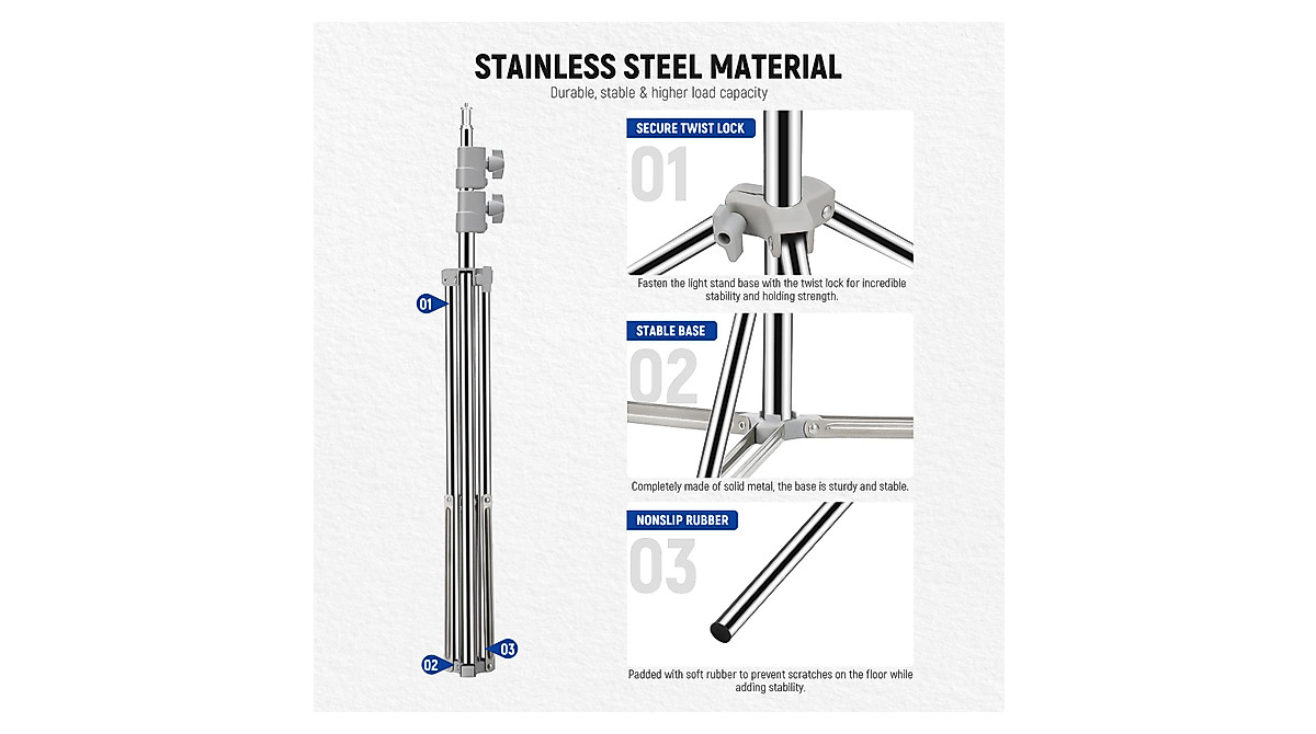 NEEWER 75" Light Stand - Adjustable & Durable