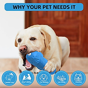 WinTour Dog Chew Toys for Aggressive Chewers, Squeaky Dog Toys, Almost Indestructible Dog Toys for Aggressive Chewers, Durable Tough Dog Toys for Medium Large Breed Dogs with Bacon Flavor