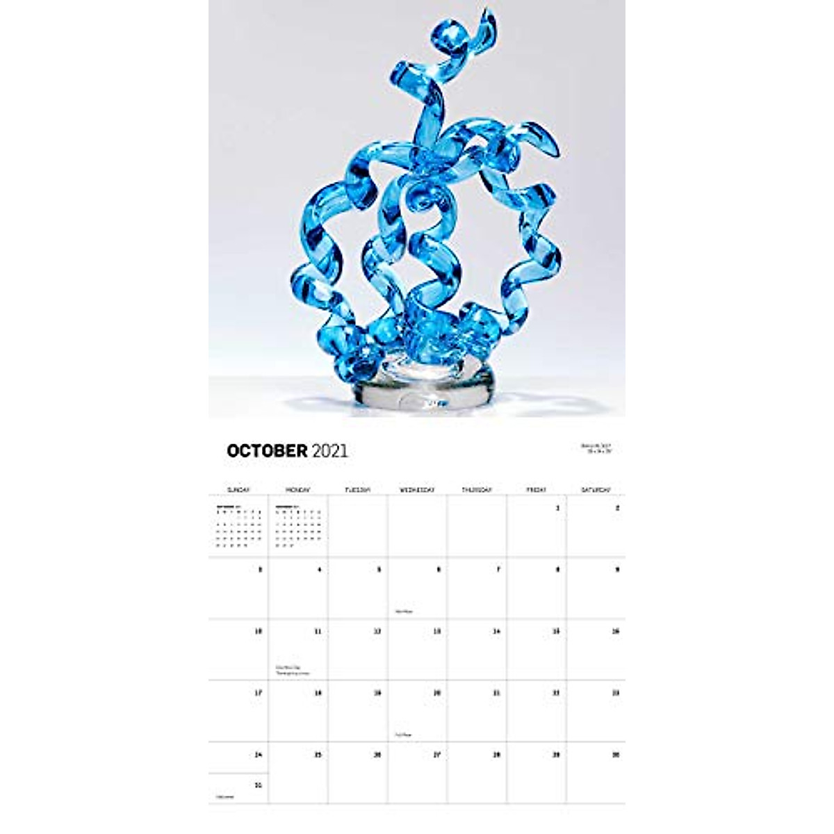 Chihuly 2021 Wall Calendar