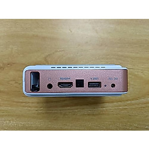 2024 Upgraded Portable Projector, EZCast J4 Rechargeable Movie Projector - Built-in Battery & Speaker - 1080P Pico Projector, Camping Projector, Compatible w/HDMI, USB, iPhone, Android, Tablet, Laptop