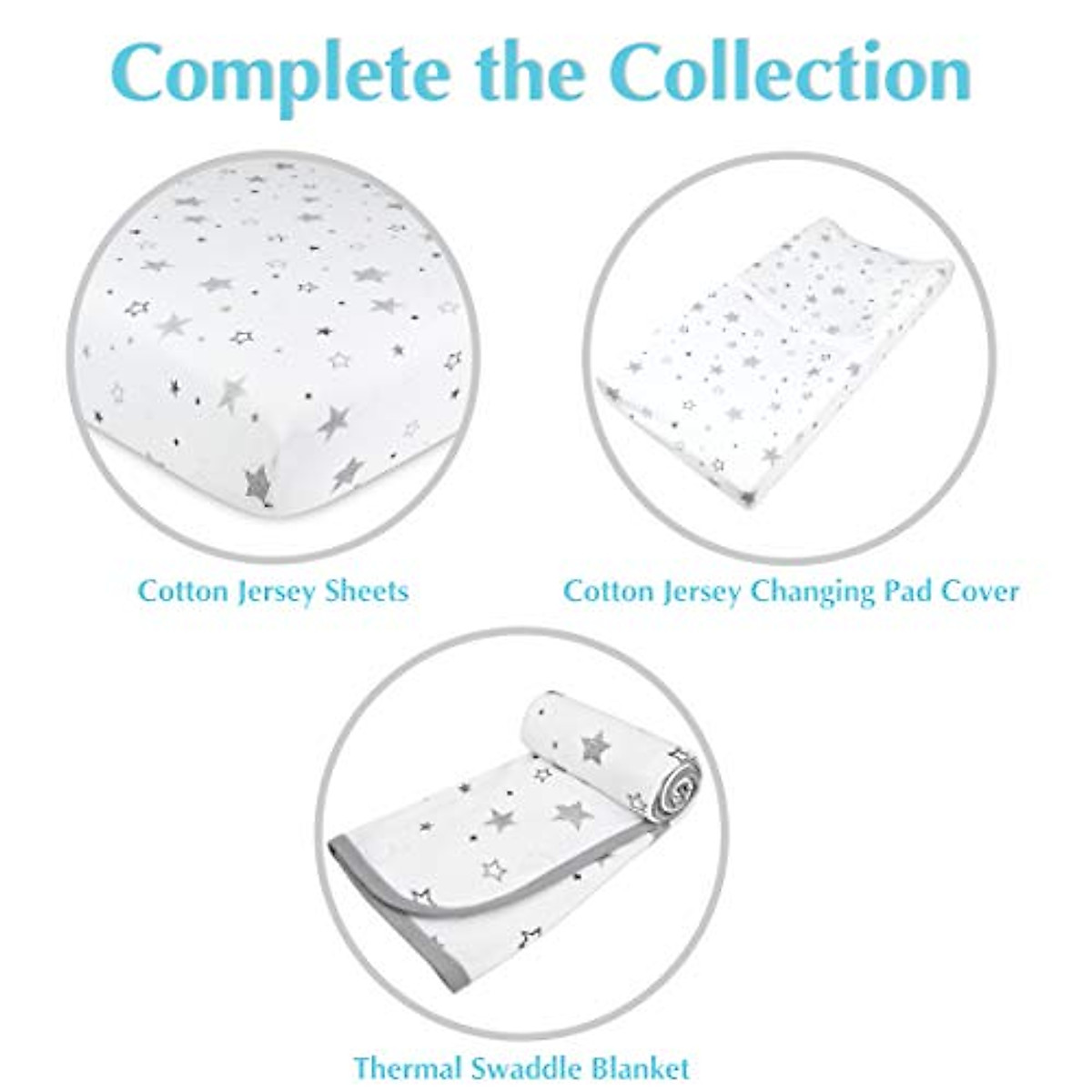 American Baby Company 100% Cotton Thermal Waffle Swaddle Blanket, Soft, Breathable & Stretchy, Super Stars, 30" x 40" for Boys and Girls, Perfect for Swaddling, Travel and Gifting