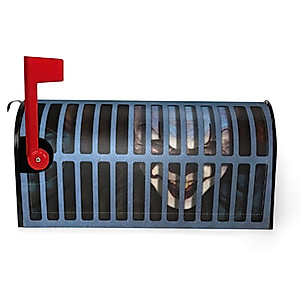 Halloween Horror Clown Magnetic Mailbox Cover Festive Mailbox Wraps Funny Post Letter Box Cover Home Garden Decor Standard Size 18" X 21"