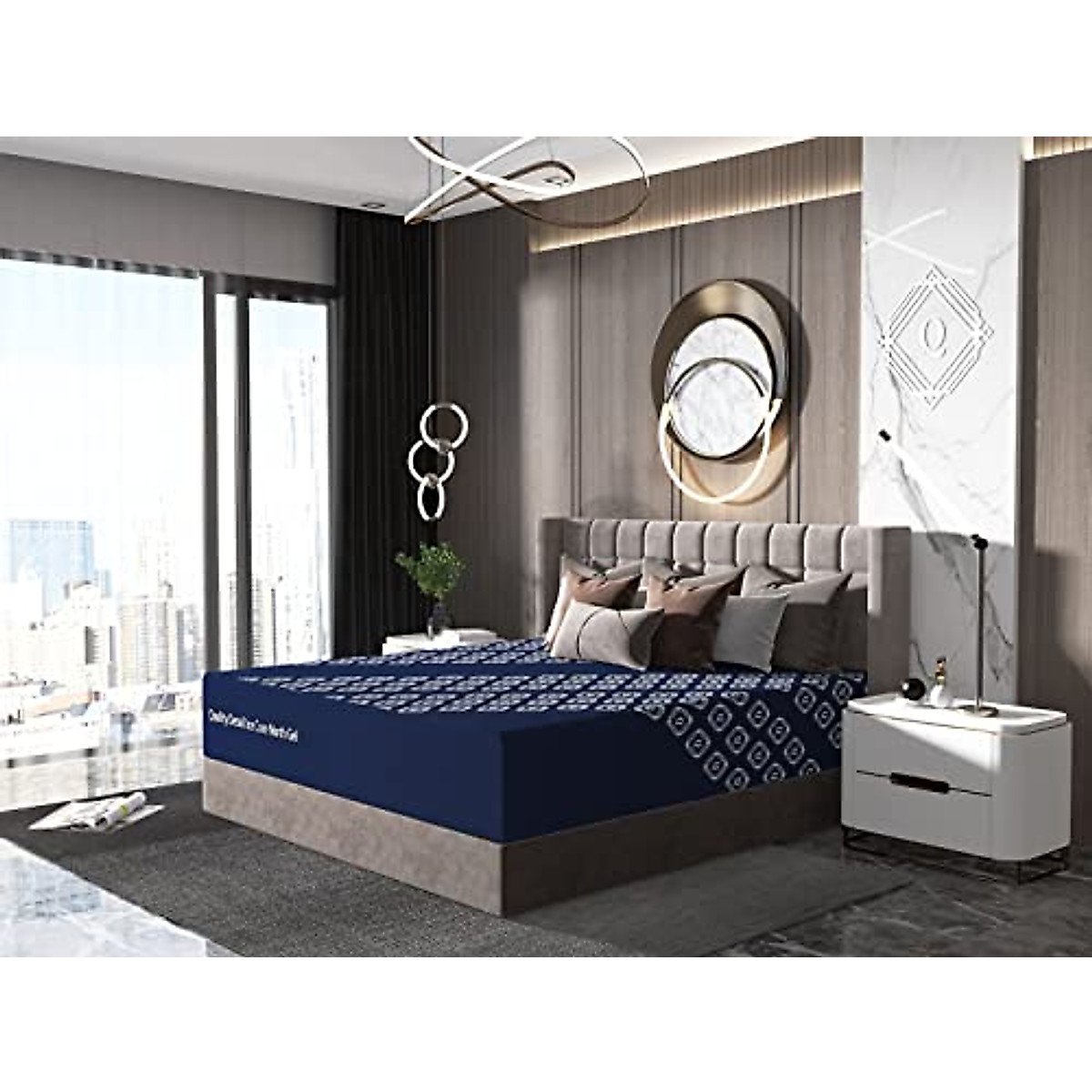 Quality Detail Ice Core North Gel King Size 14 Inch Cool Soft Foam Mattress