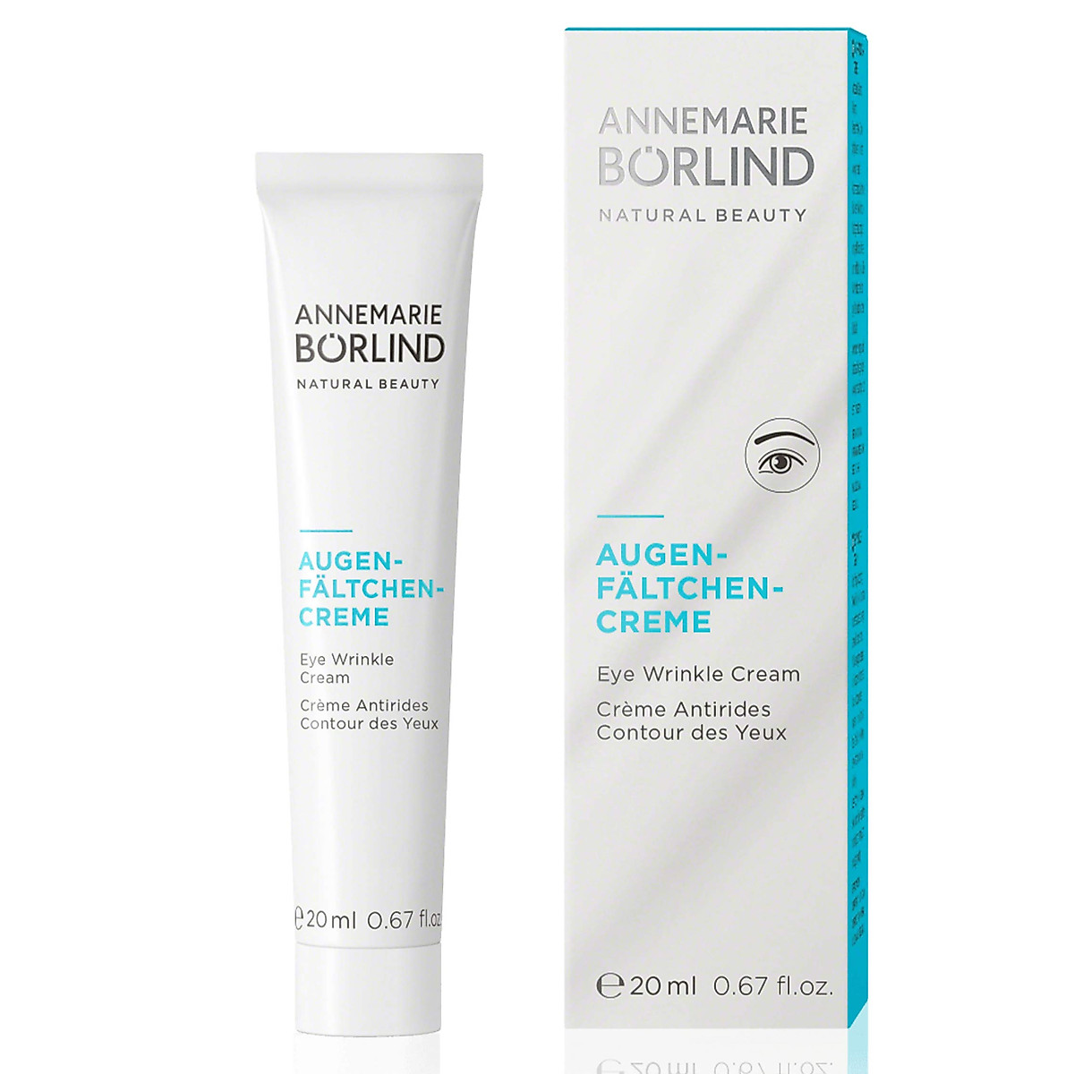 ANNEMARIE BÖRLIND – Eye Wrinkle Cream – Natural Vitamin C + E Anti Aging Eye Cream for Smoothed, Brighter, and Plump Skin With New Elasticity – 0.67 Oz