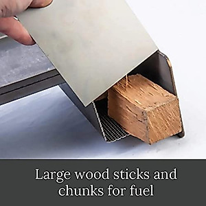 Smoke Daddy Heavy D: Pellet Grill Stick Burning Heat Diffuser | Heavy Duty Heat Baffle Pellet Smoker Accessory for Pellet Grills and Smokers | Authentic Hardwood Smoke Flavor in your Electric Pellet Grill | Replaces Existing OEM Heat Deflector