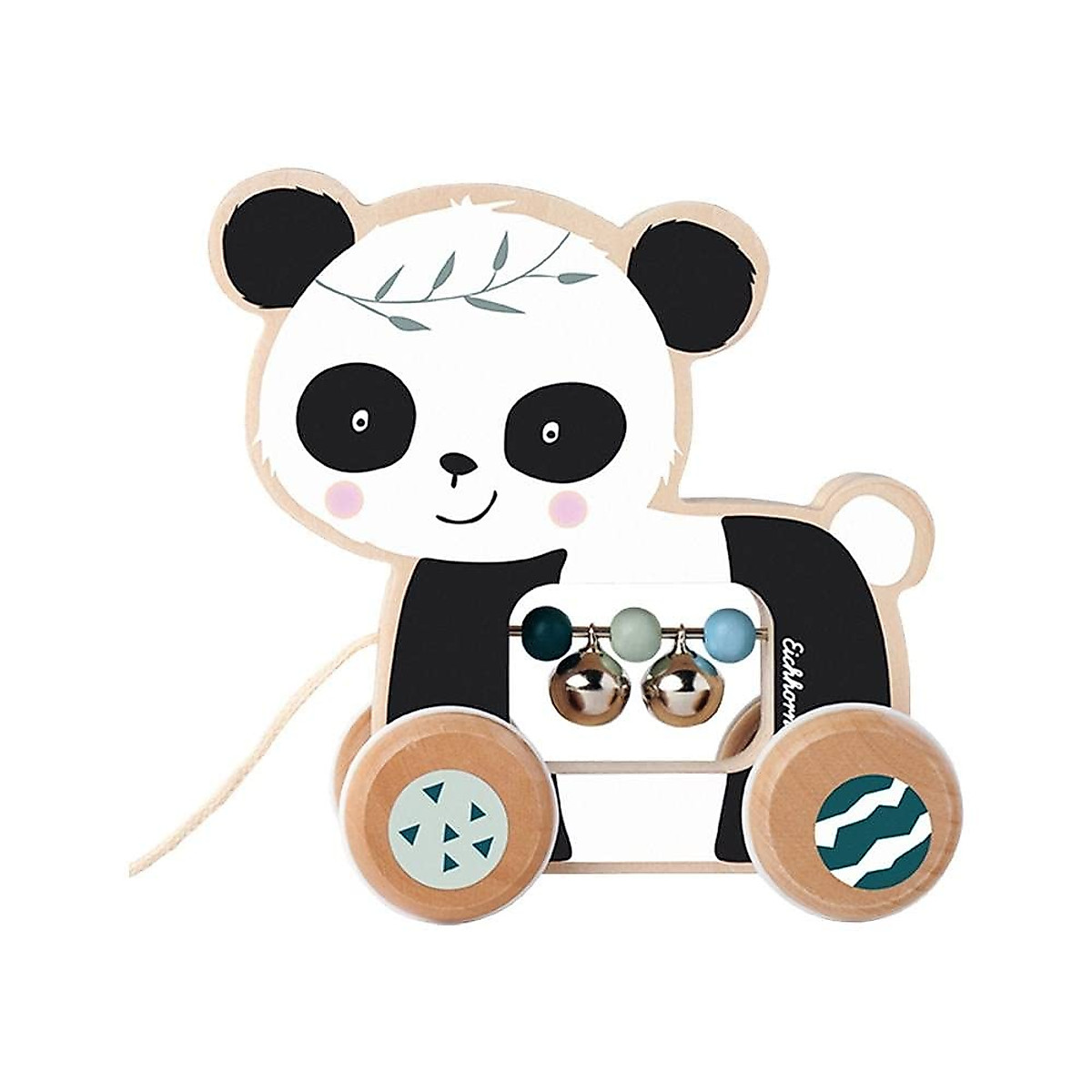 Eichhorn 100003806 Pull-Along Toy, Black, White, Natural