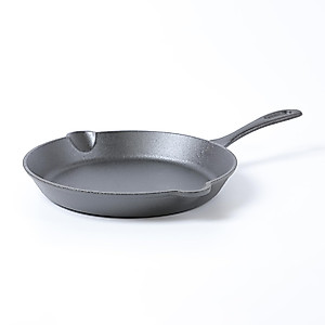 HAWOK Cast Iron Skillet Round Fry Pan,10 inch Black………