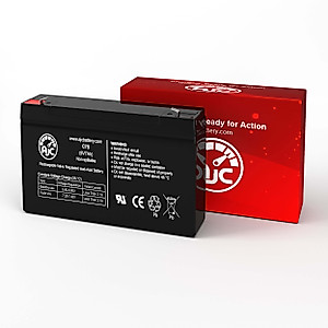 AJC Battery Compatible with APC SmartUPS SC 450VA Rack Tower SC450RM1U 6V 7Ah UPS Battery