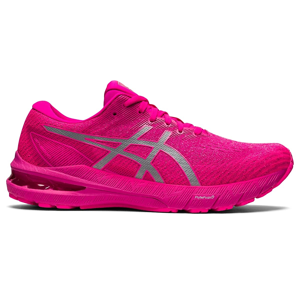 ASICS Women's GT-2000 10 LITE-Show Running Shoe, 8, LITE-Show/Pink GLO