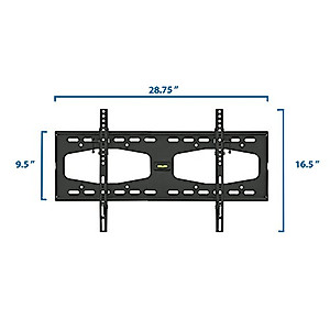 Mount-It! Slim Tilting TV Wall Mount Bracket for 32-55 Inch Samsung, Sony, Vizio, LG, Sharp TVs with Low Profile Design up to VESA 600x400mm, Black