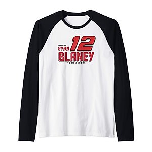 NASCAR - Ryan Blaney - Carbon Fiber Raglan Baseball Tee