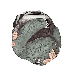 Animal Sloth Mint Green Printed Shower Cap for Women Waterproof Bath Caps Reusable Double Layered Shower Hat Bathing Shower Caps for Men Ladies Spa Salon