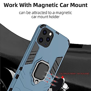 Arseaiy Case for Oppo Find X5 Pro Phone Case Cover with Kickstand Carbon Fiber Silicone Bracket Phone Holder Shockproof Bumper Slim Fit Telephone Shell Blue