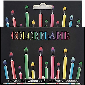Birthday Cake Candles Happy Birthday Candles Fun Colorful Candles Holders Included