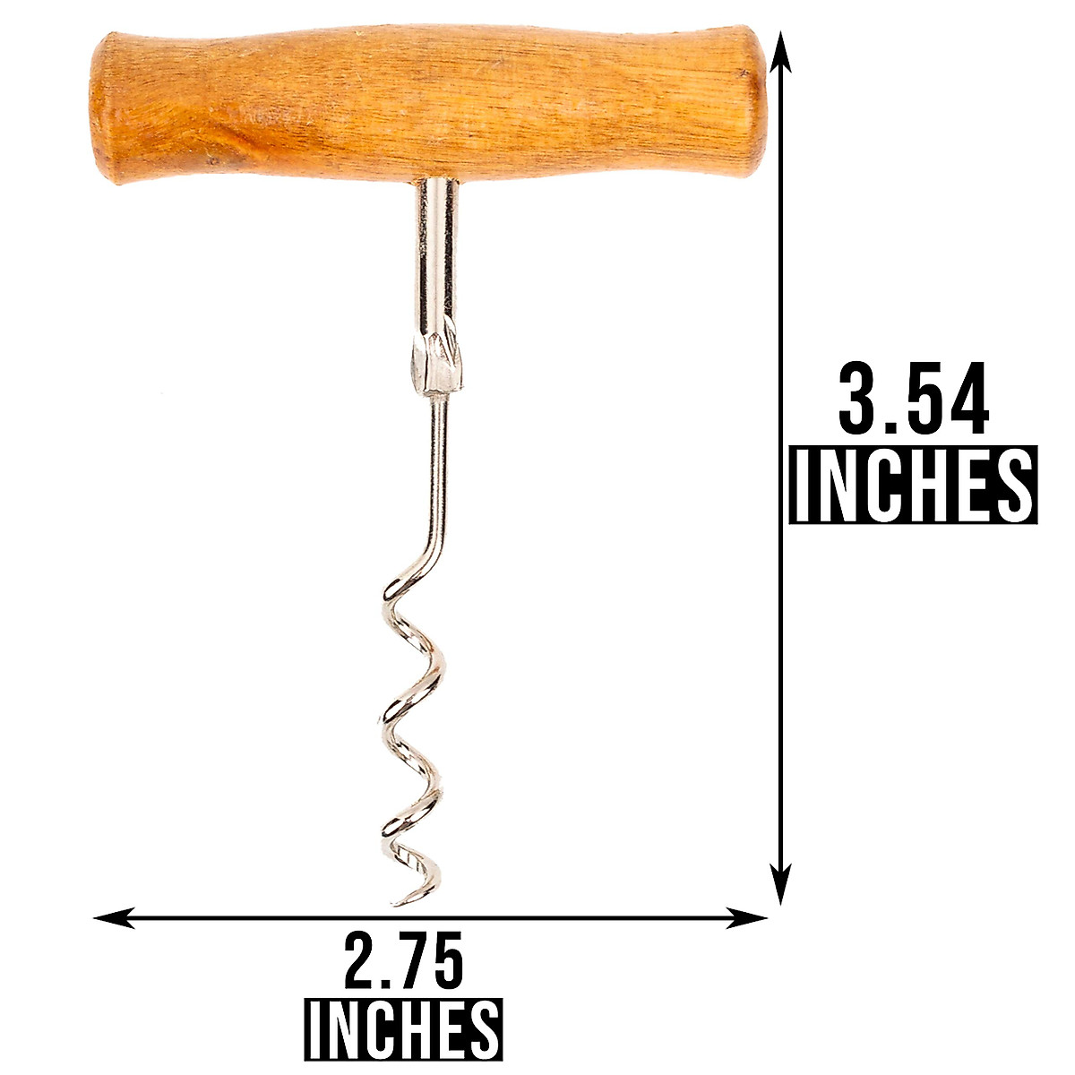 Rated Cool Wooden Sommelier Wine Bottle Opener - Pack of 2 - Easy Novelty Fun Cute Wine Wing Wood Corkscrew for Man and Women