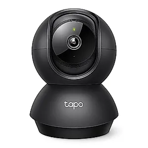 Tapo TP-Link 2K Pan/Tilt Indoor Security Camera for Baby Monitor, Pet Camera | Motion Detection & Tracking | 2-Way Audio | Cloud & SD Card Storage | Works w/Alexa & Google Home | Black C211