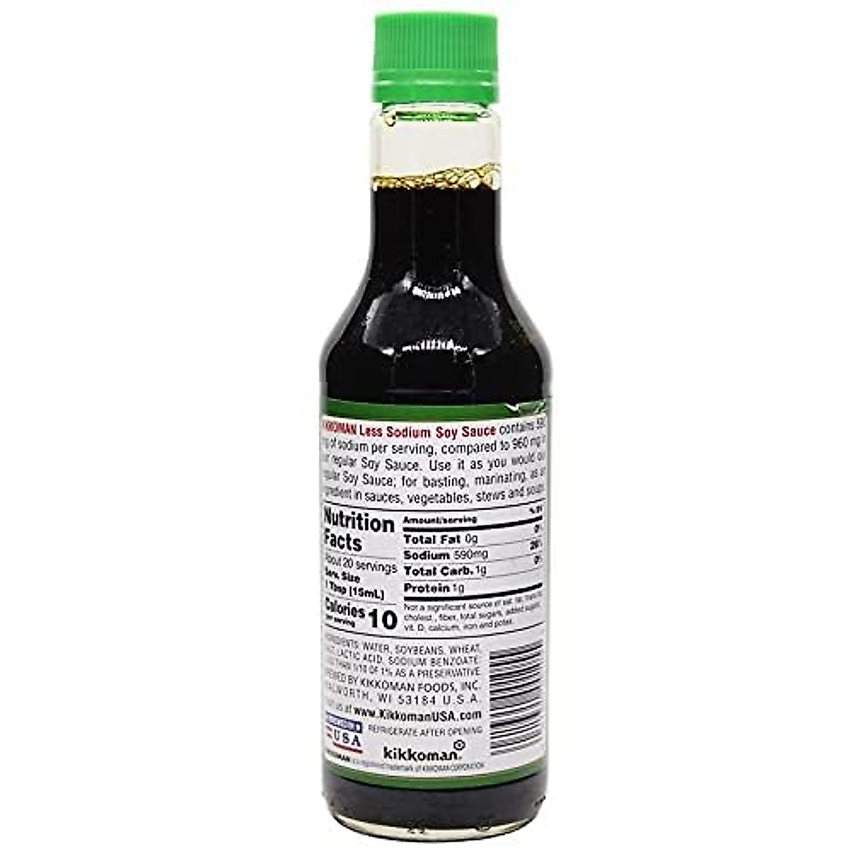 Japanese Less Sodium Lite Soy Sauce, 10 Ounce (Pack of 2)