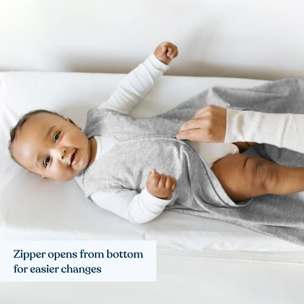 HALO Sleepsack, 100% Cotton Wearable Blanket, Swaddle Transition Sleeping Bag, TOG 0.5, Sunshine Rainbows, Large