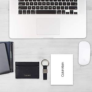 Calvin Klein Men's Wallet Sets-Minimalist Bifold and Card Cases, Navy Bessemer, One Size