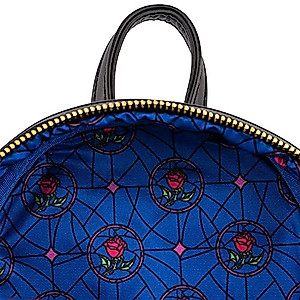 Loungefly Disney Princess Castle Series Belle Womens Double Strap Shoulder Bag Purse