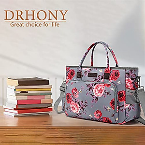 DRHONY Nurse Bag, Large Medical Bags with Many Pocktets for Nursing School Student, Home Visits, Health Service