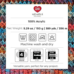 Red Heart Roll with it Melange Catwalk