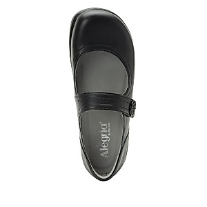 Alegria Kourtney Mary Jane Women's Comfort Shoes Upgrade Black Vegan Leather 10.5-11 M US