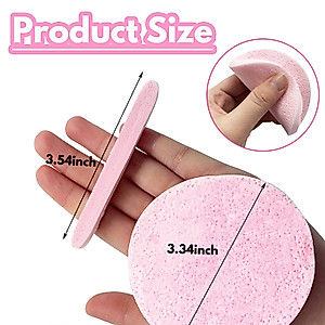 120 PCS Exfoliating Wash Round Face Sponge,Makeup Removal Sponge Pad,Cleansing Facial Sponges for Estheticians,Spa Face Cleansing
