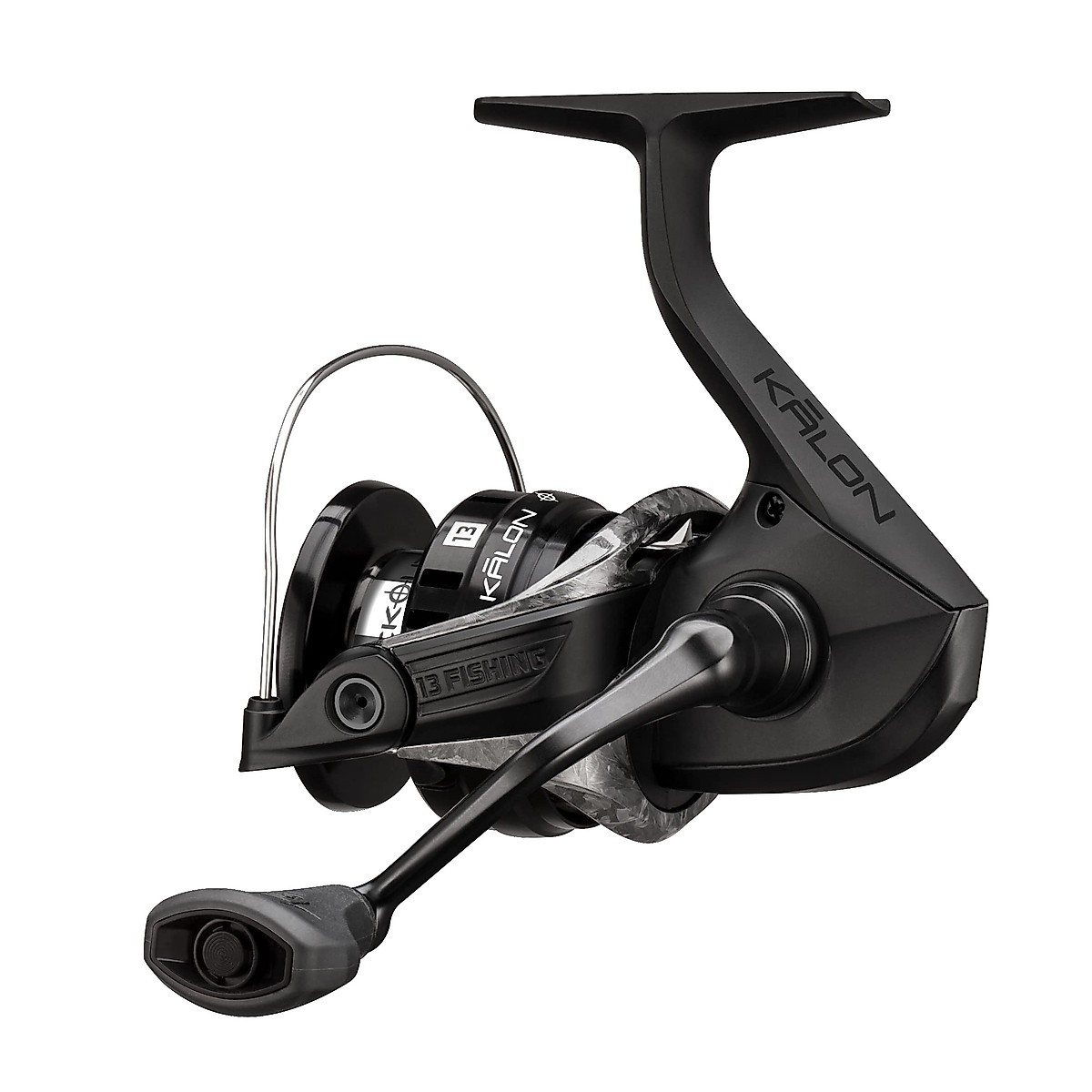 13 FISHING - Kalon O Blackout Spinning Reel - 5.2:1 Gear Ratio - 5.0 Size (Salt+Fresh) - KLO-5.2-5.0
