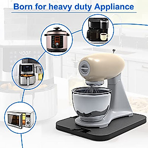 Vidafelic Two-Way Appliance Rolling Tray,8 Wheels Load 110LBS Extra Wide Sliding Tray Accessories for Heavy Duty Stand Mixer Air Fryer Coffee Maker and Blender,16.9"Wide by 12.8"Deep