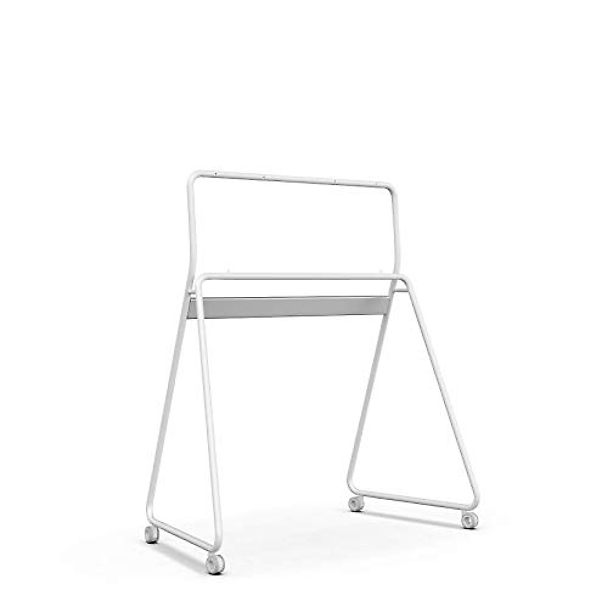 Vibe 55'' Interactive Whiteboard Portable Stand, Four Lockable Wheels, Sleek Design for The Modern Office or Classroom (White)